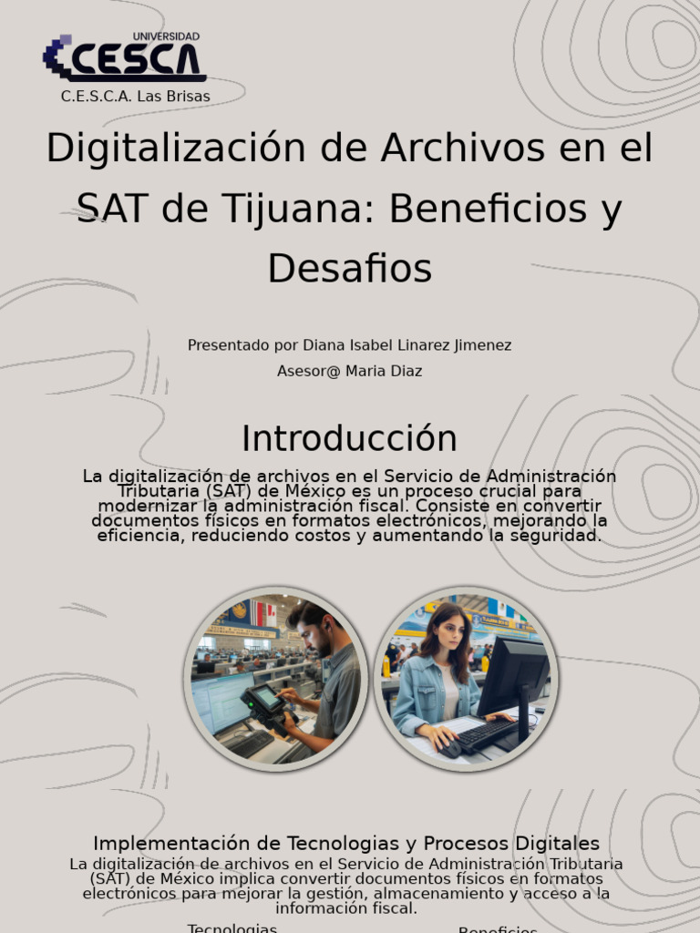 Digitalización de Archivos en el SAT Tijuana | PDF | La seguridad ...