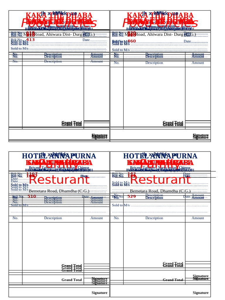 394283429-bill-4 | PDF | Eating Behaviors Of Humans | Cuisine