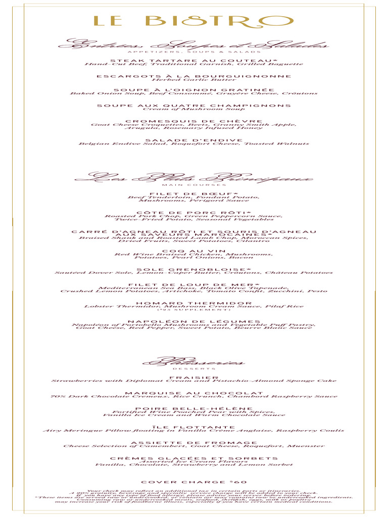 Fleet Restaurant Menu Highlights | PDF | Salad | Sauce