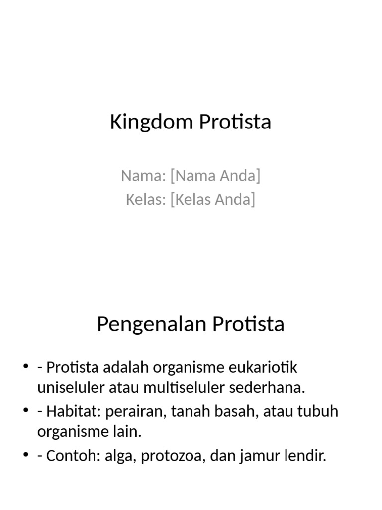 Kingdom Protista | PDF