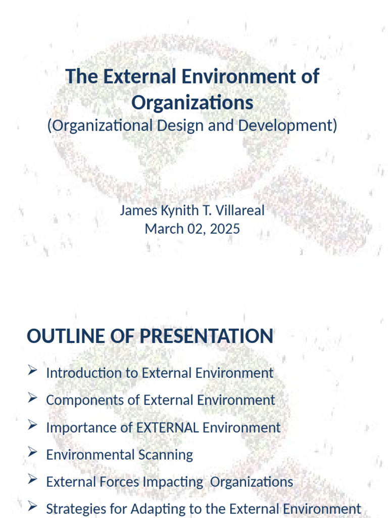Understanding External Environment Factors | PDF | Strategic Management ...