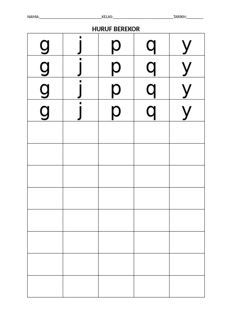 Huruf Berekor | PDF
