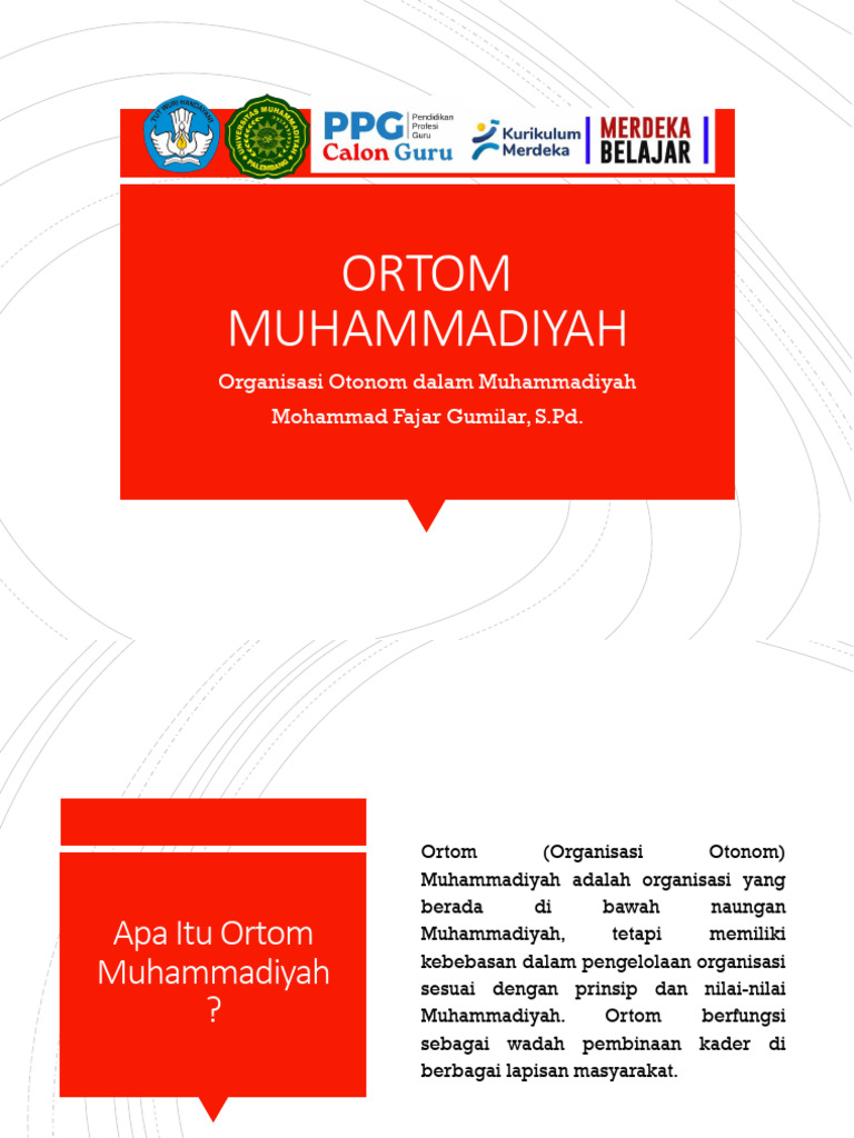 Ortom Muhammadiyah Presentation | PDF