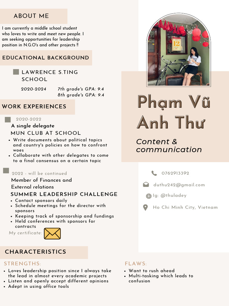 Thu Pham Vu Anh - Resume | PDF