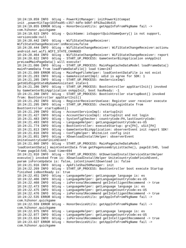 GameCenter Initialization Log Analysis | PDF | Software Engineering ...