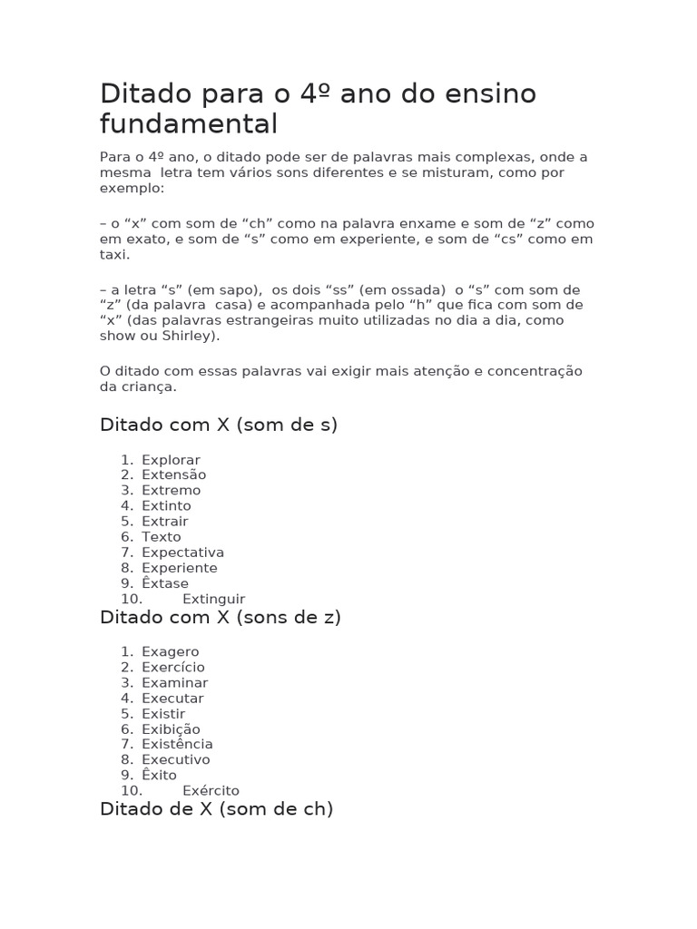 Cópia de Ditado | PDF