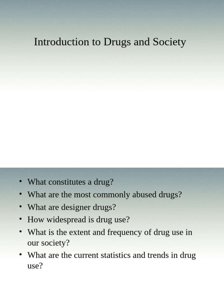 Introduction To Drugs and Society | PDF | Substance Abuse | Drugs
