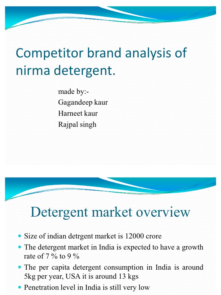 Competitor Brand Analysis of Nirma Detergent | PDF | Brand | Business ...