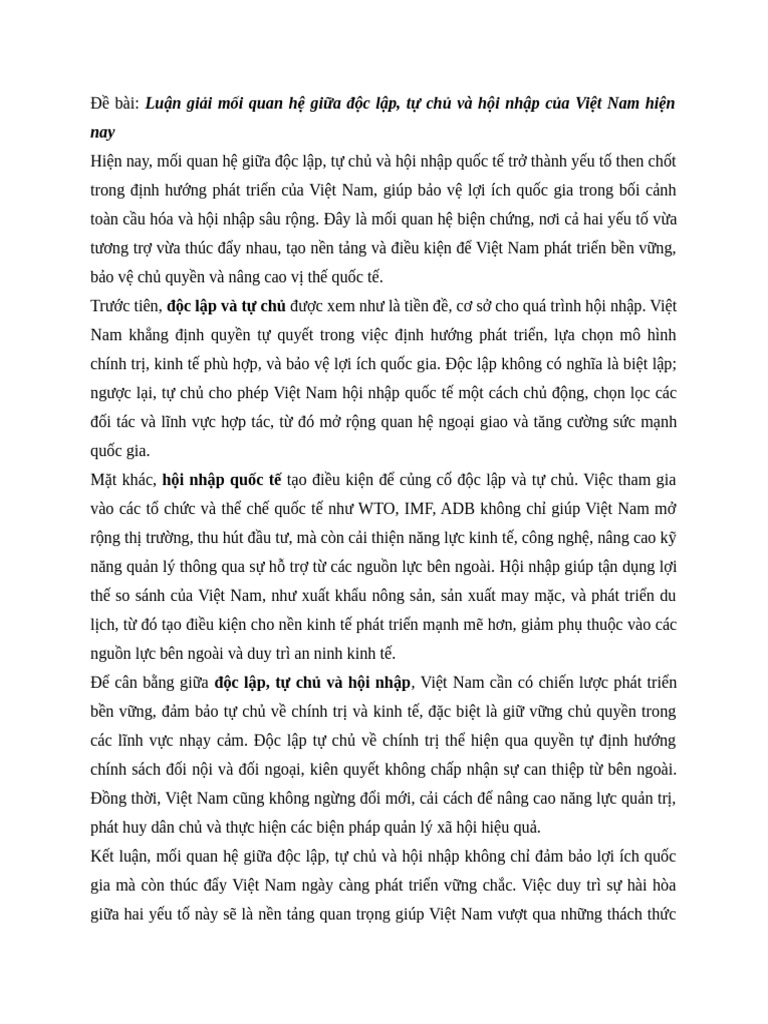 Bài Ktra CNXH | PDF