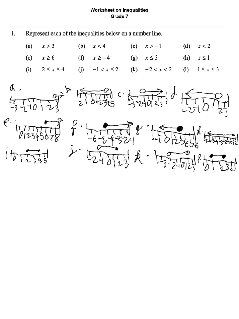 GR 7 - Inequalities | PDF