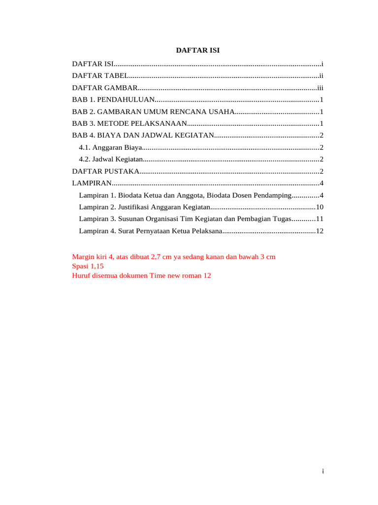 Template PKM K | PDF