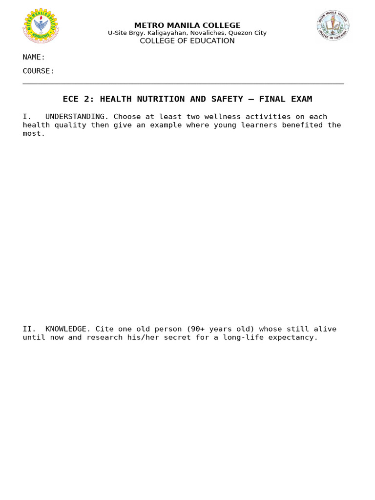 Ece2 - Final Exam | PDF