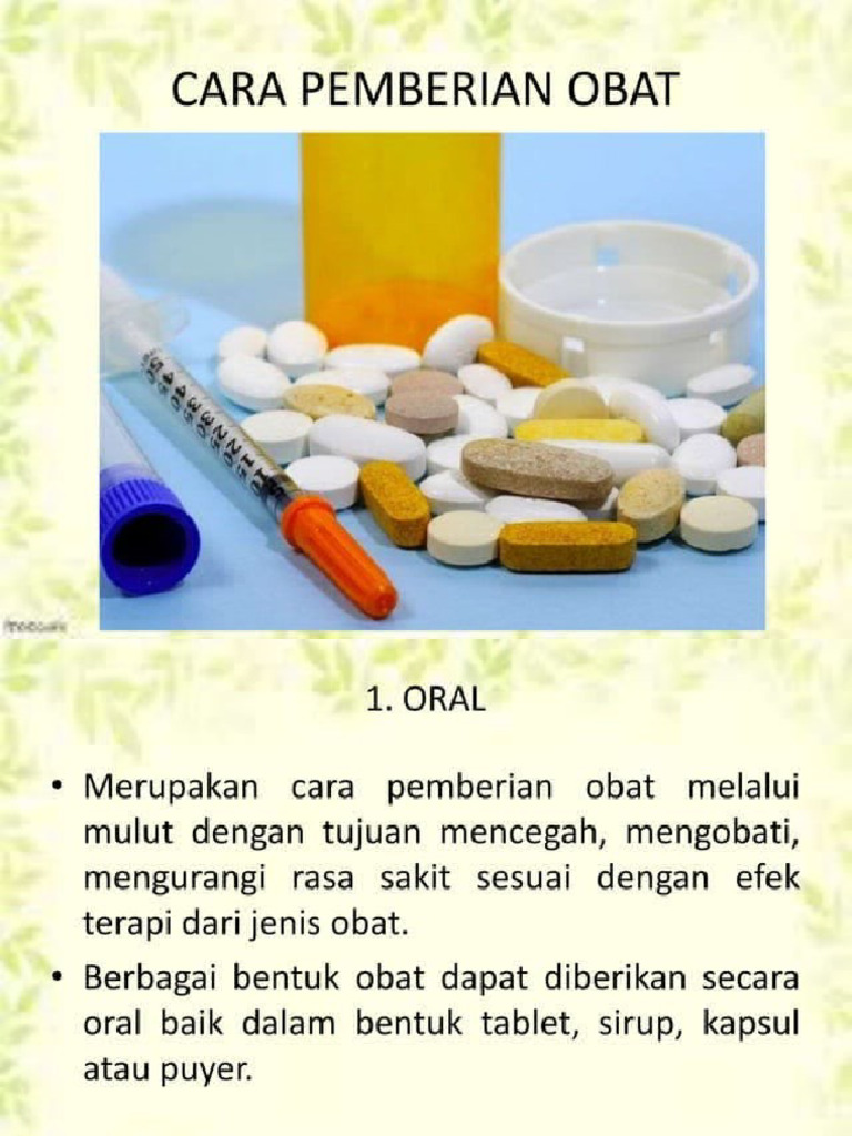 Pemberian Obat | PDF
