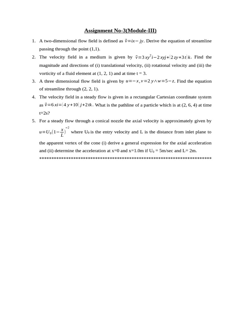 FMM Assignment 3 | PDF