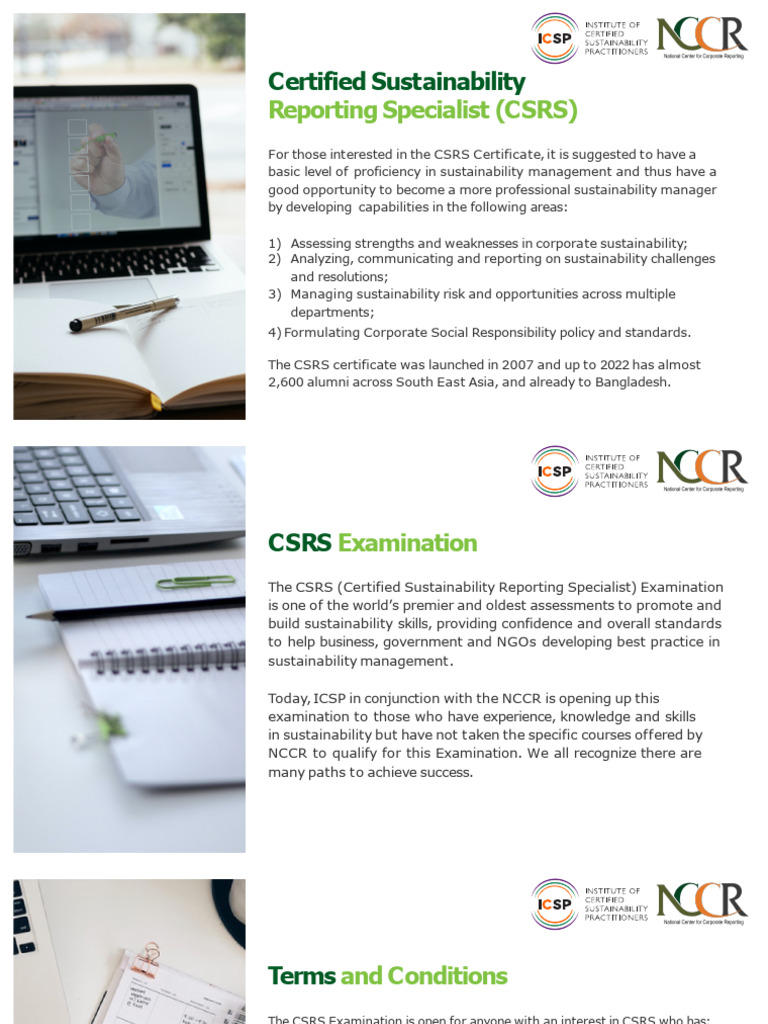 TC CSRS Examination Update 2023 | PDF | Corporate Social Responsibility ...