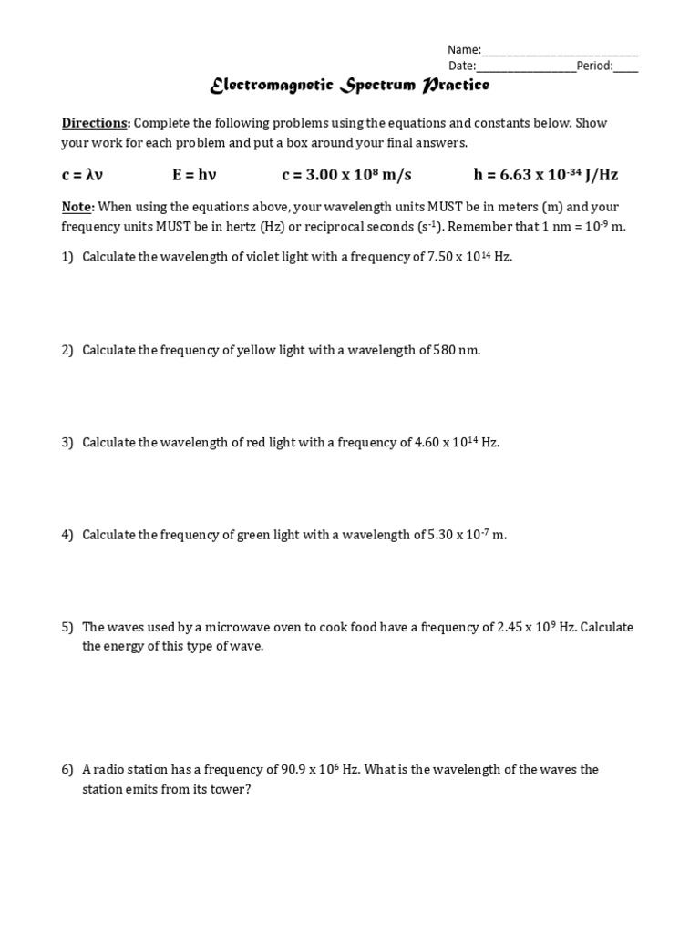 Electromagnetic Spectrum Calculations | PDF