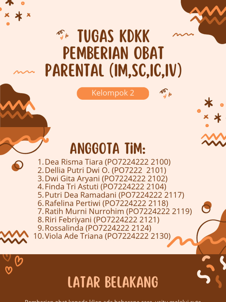Pemberian Obat Parenteral: IM, SC, IV | PDF
