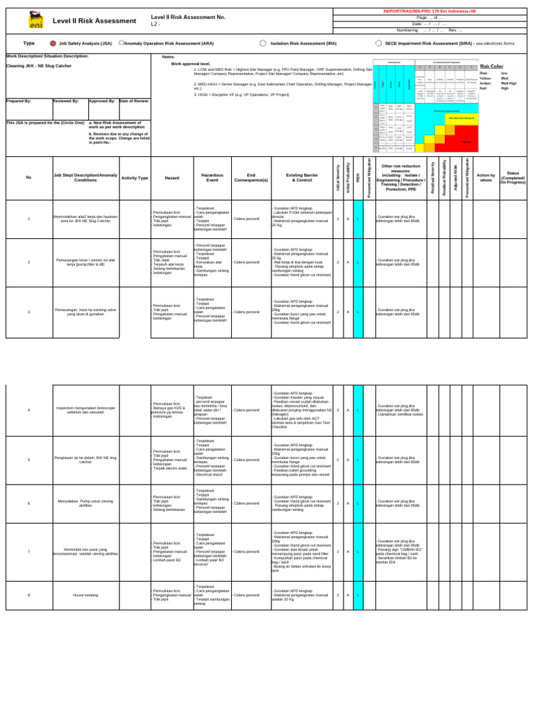 JSA - Cleaning JKK NE SLug Catcher | PDF