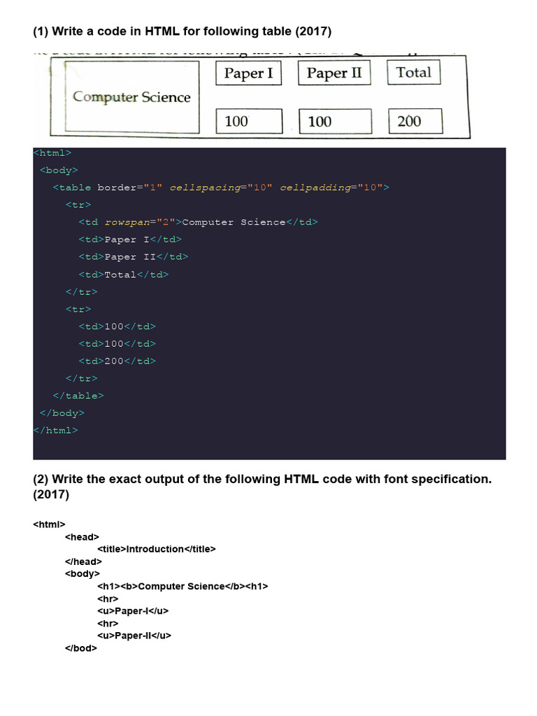 HTML Programs_dad9e4f0-c43b-4a95-a46d-211511c1557d | PDF | Html ...