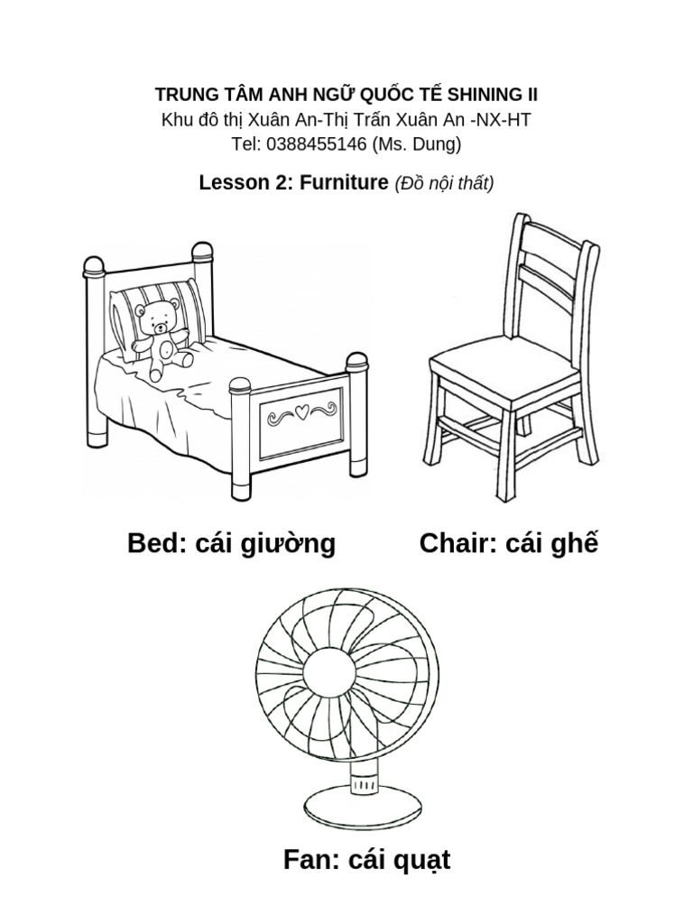 Lesson 2. Furniture | PDF