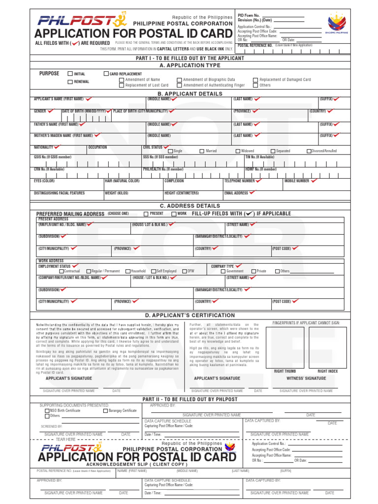 Revised PID Application Form | PDF | Travel Visa