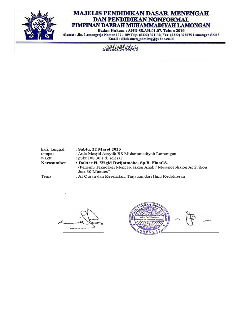 057 (Undangan Kajian Ramadhan 1446 H) | PDF