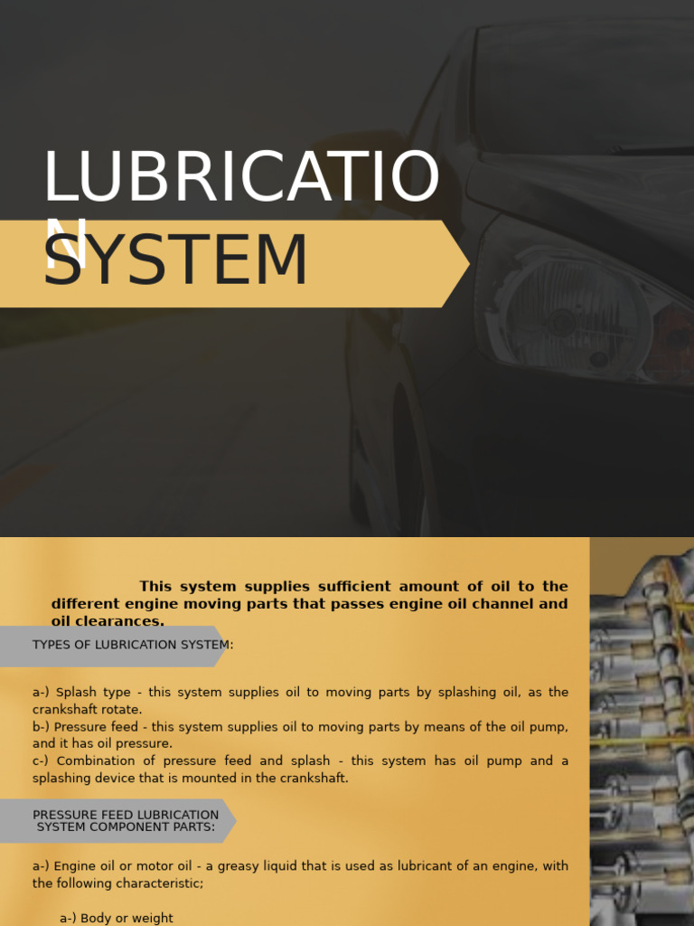 Lubrication System Cooling System | PDF | Motor Oil | Gases