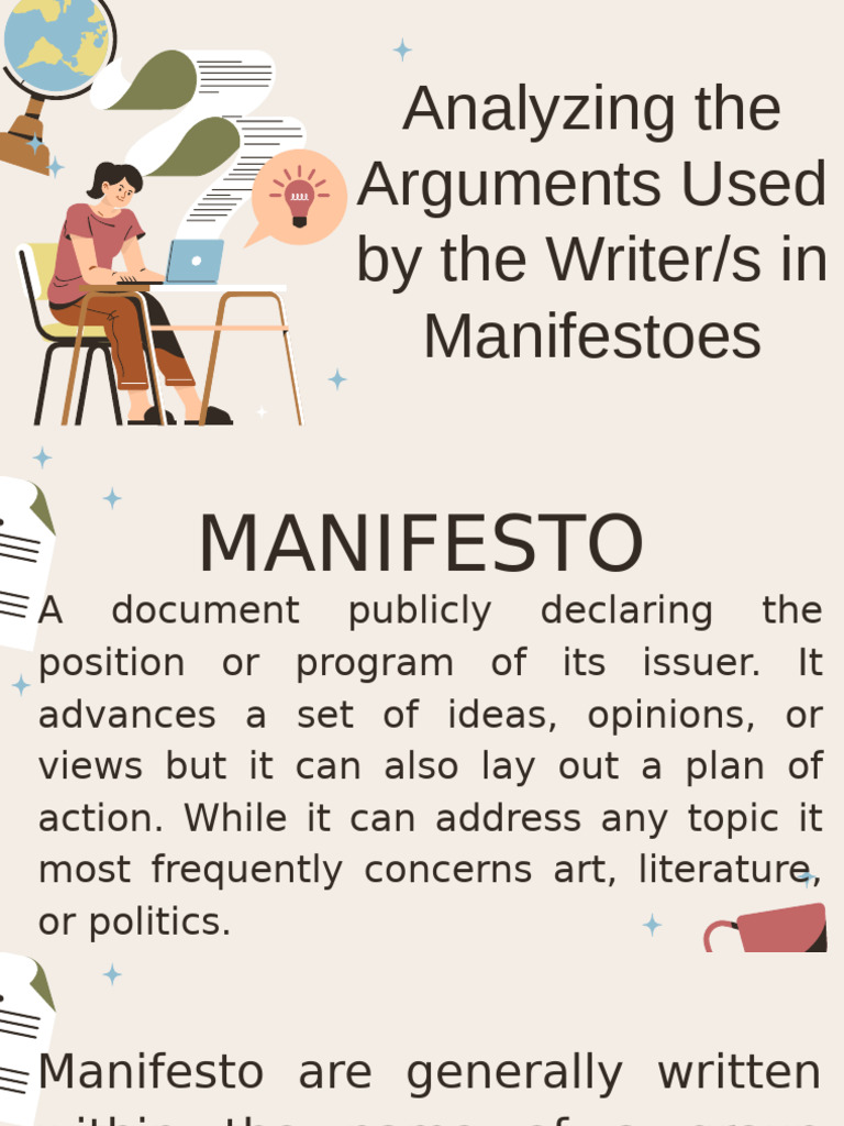 Analyzing Arguments in Manifestoes | PDF