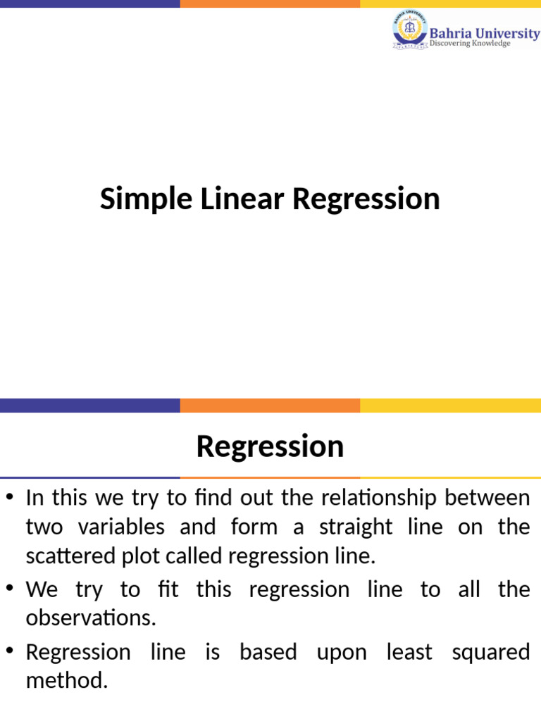 07b Simple Linear Regression | PDF