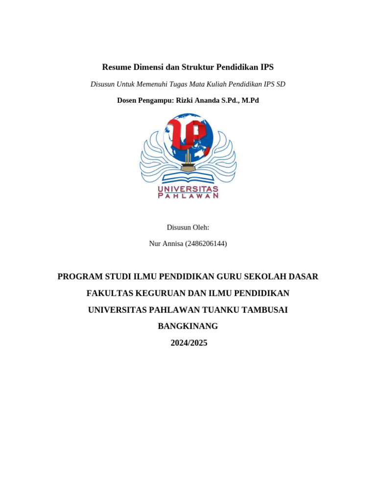 Resume Ips Nur Annisa | PDF