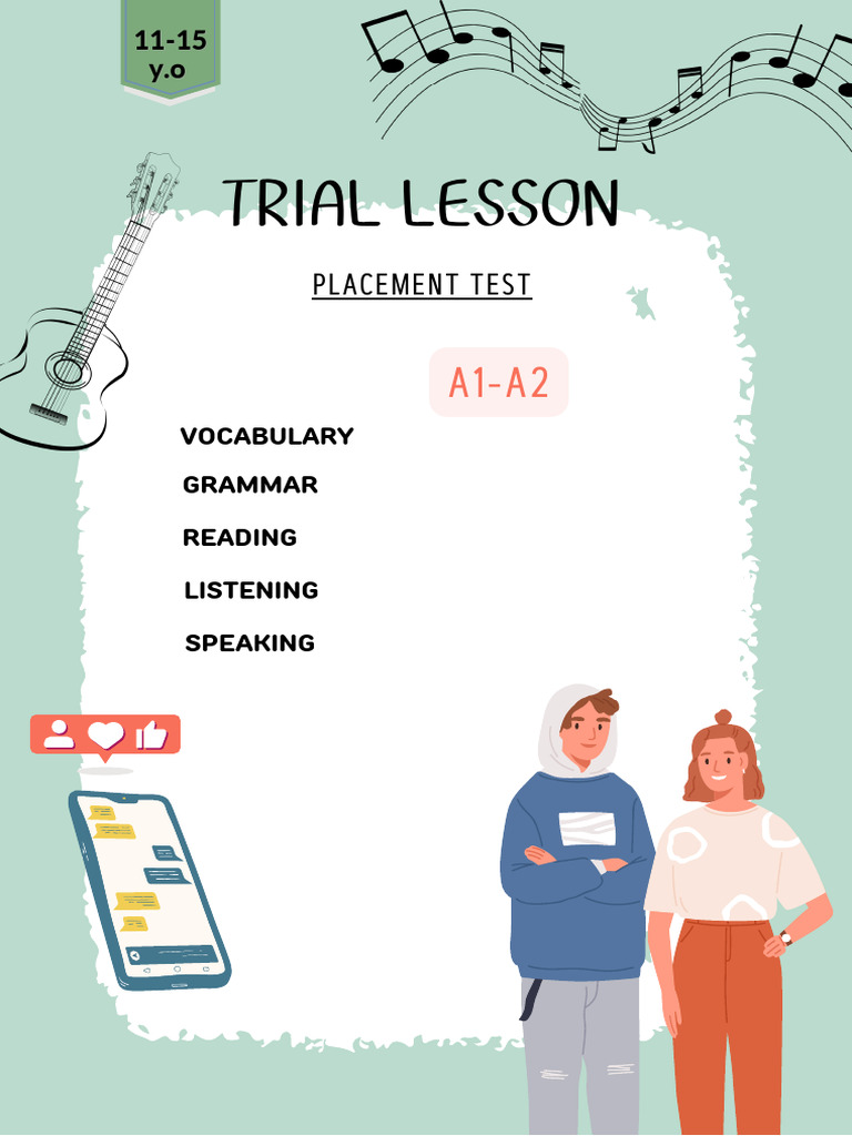 Trial Lesson A1-A2 Teens Teacher's Version | PDF | Vocabulary | English Language