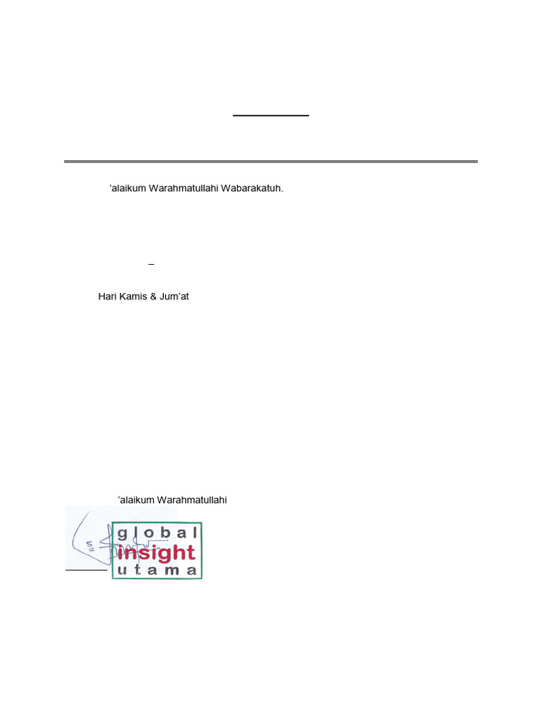 Perubahan Jam Operasional Outlet | PDF
