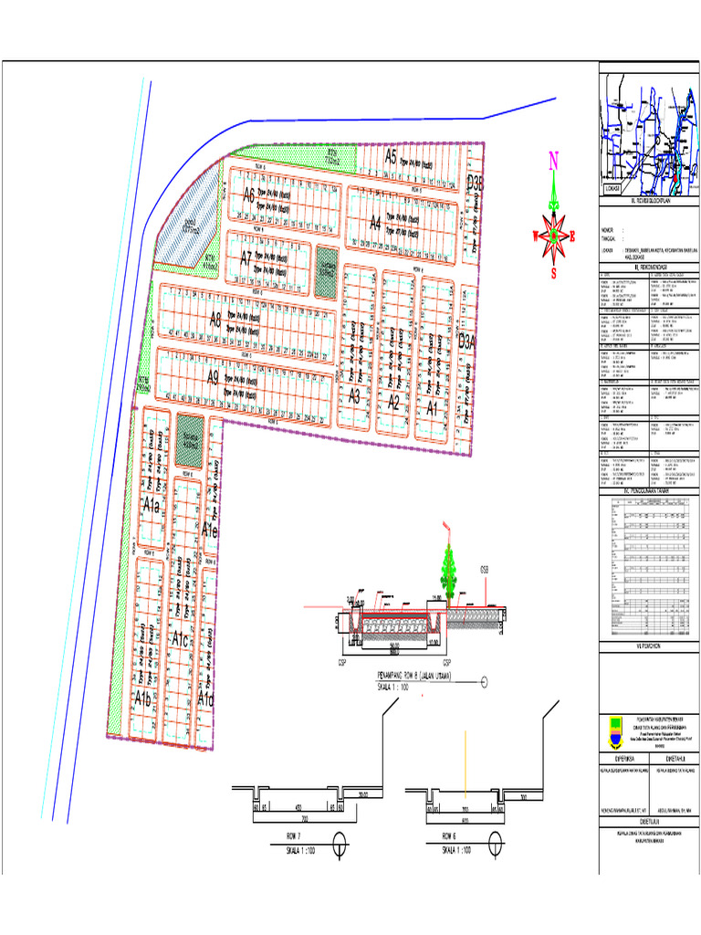 SITE PLAN Pengembangan Timaha Perijinan-Model | PDF