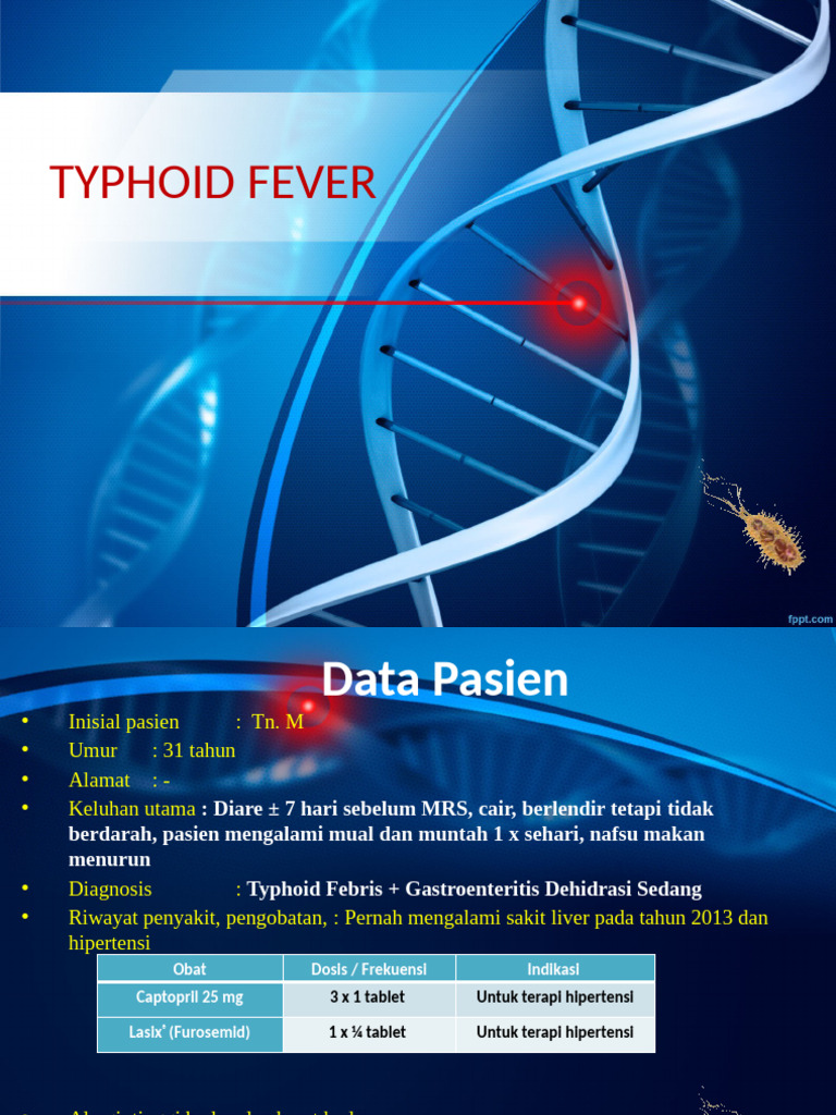 contoh studi kasus Demam Tifoid | PDF