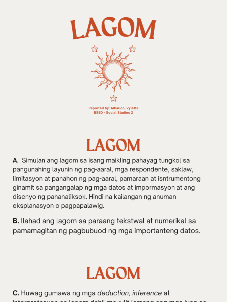 LAGOM | PDF