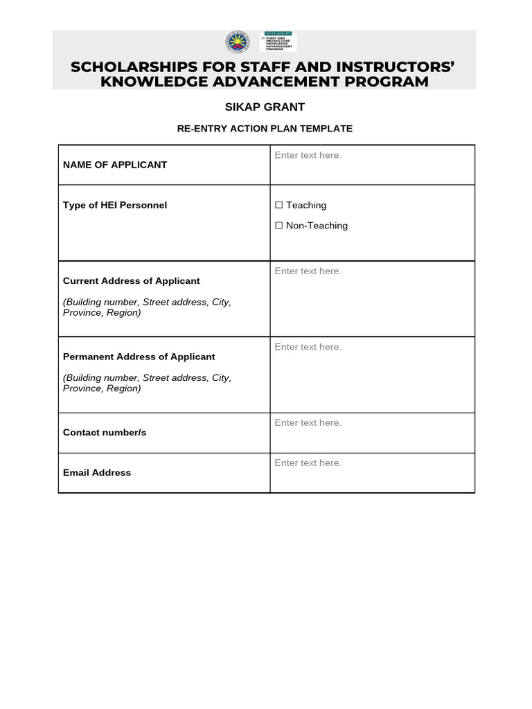 [FULL-TIME] SIKAP RE-ENTRY ACTION PLAN | PDF | Cognition