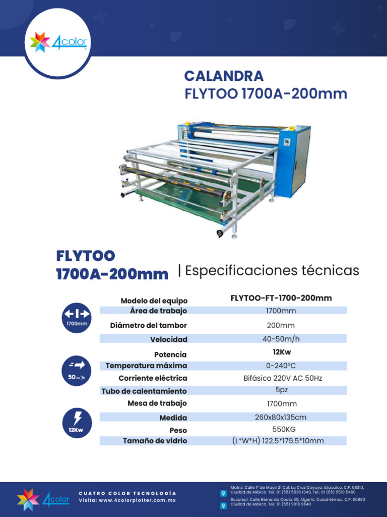 Calandra 1700 A-200mm | PDF