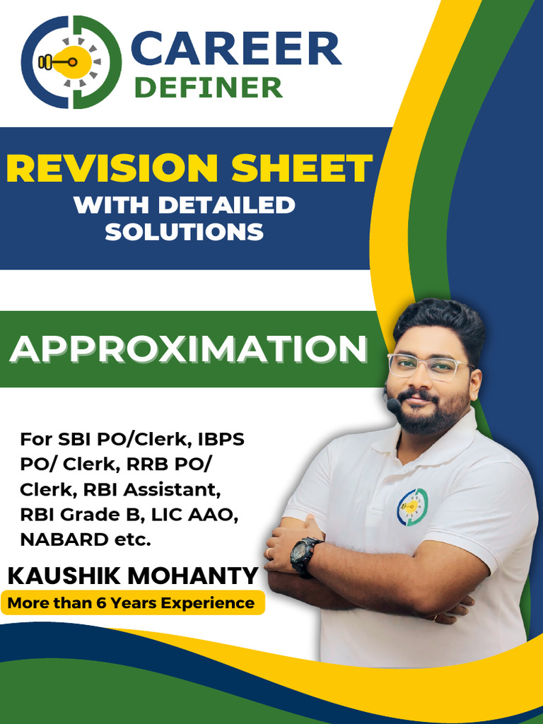 Approximation Revision Sheet | PDF
