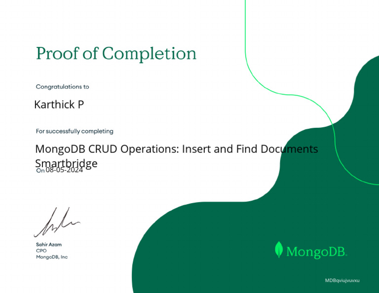 Karthick-P-Certificate 1 | PDF