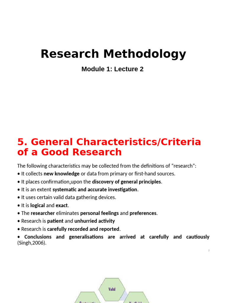 RM_Module-1 Lecture 2 | PDF | Methodology | Social Sciences