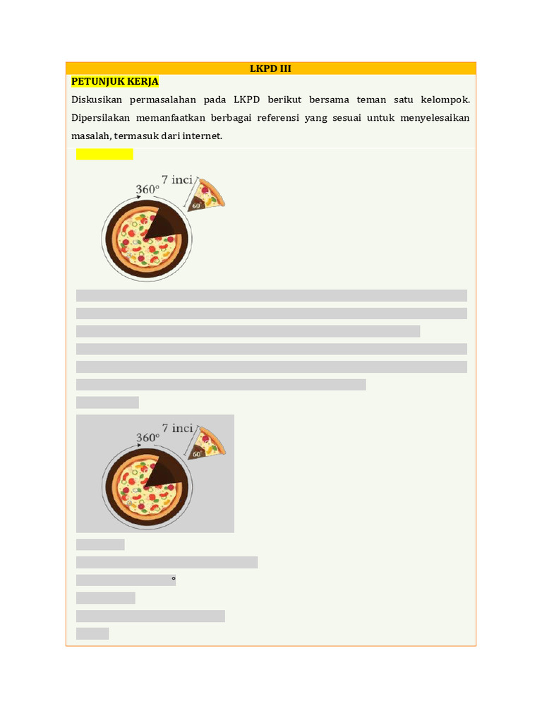 Kelas XII - LKPD Luas Juring | PDF