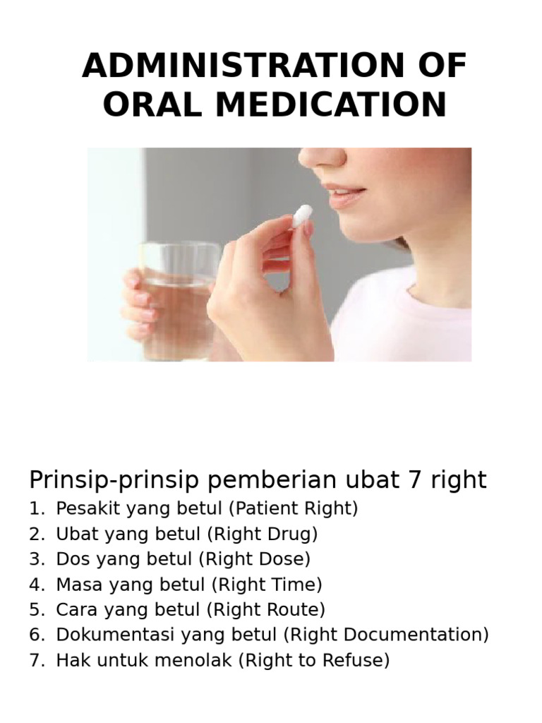 Administration of Oral Medication by Sn Theresa | PDF