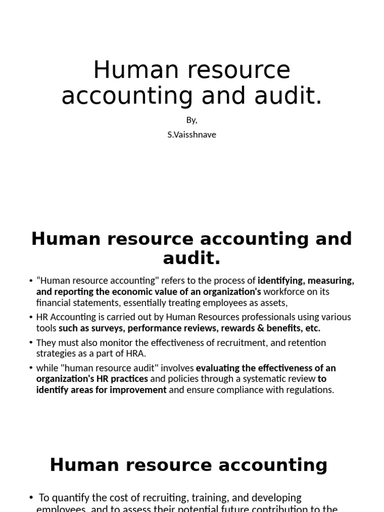 Human Resource Accounting and Audit Overview | PDF | Audit | Human Resource Management