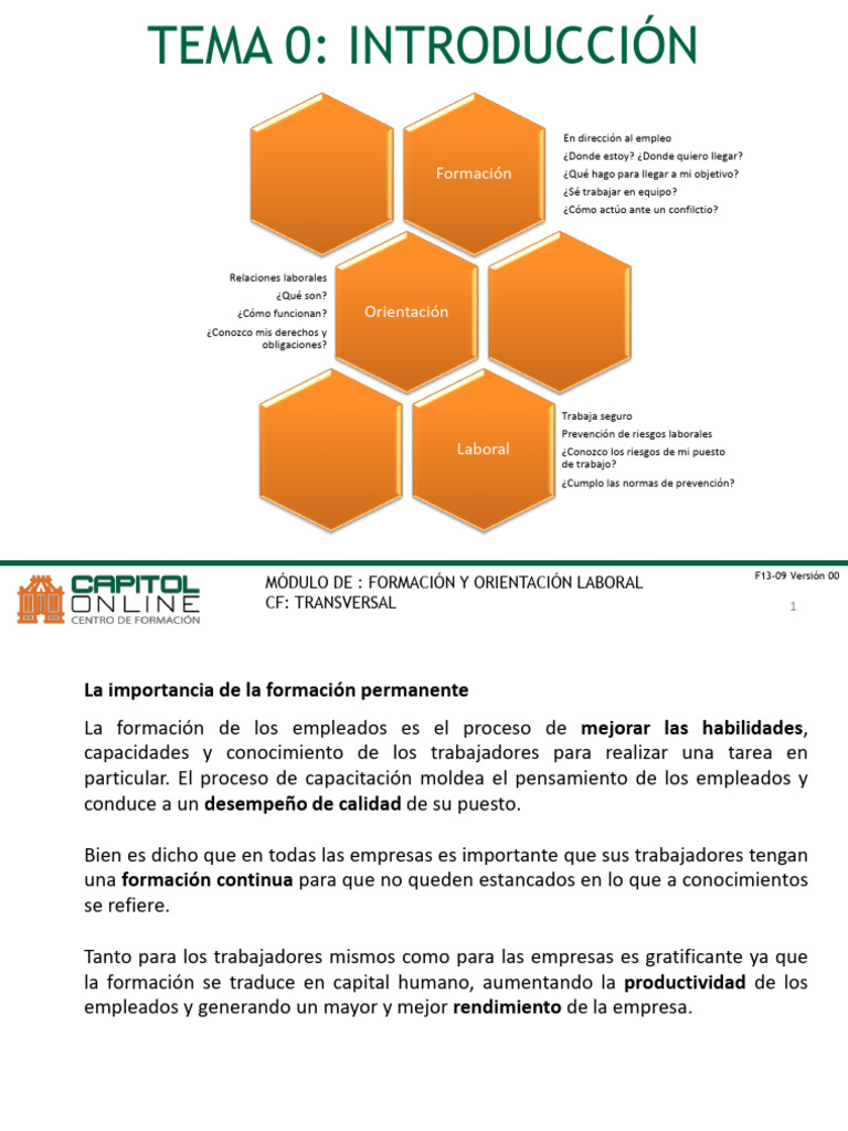 Fol Tema 1 Inserción | PDF | La búsqueda de empleo | Plan de estudios