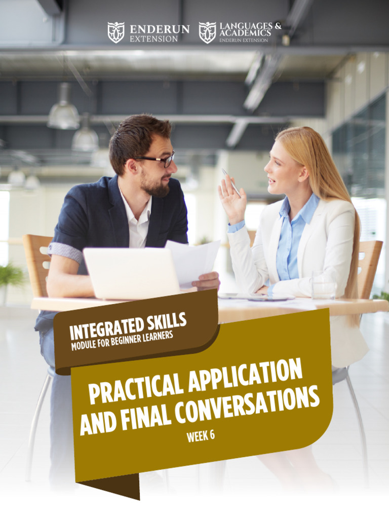 (Week 6) Practical Application and Final Conversations | PDF | Reading ...