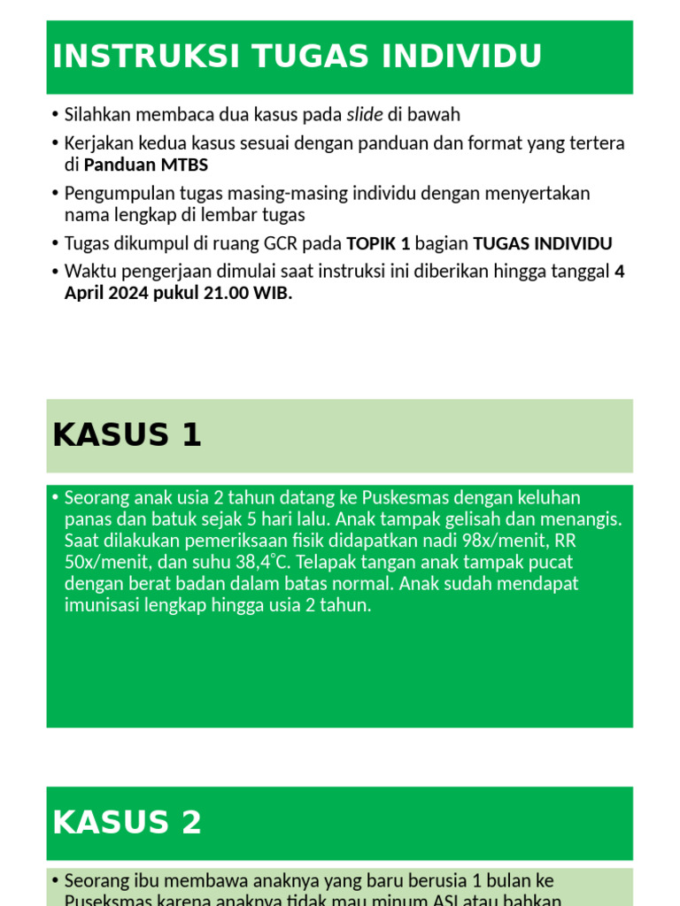 Instruksi Tugas Individu | PDF