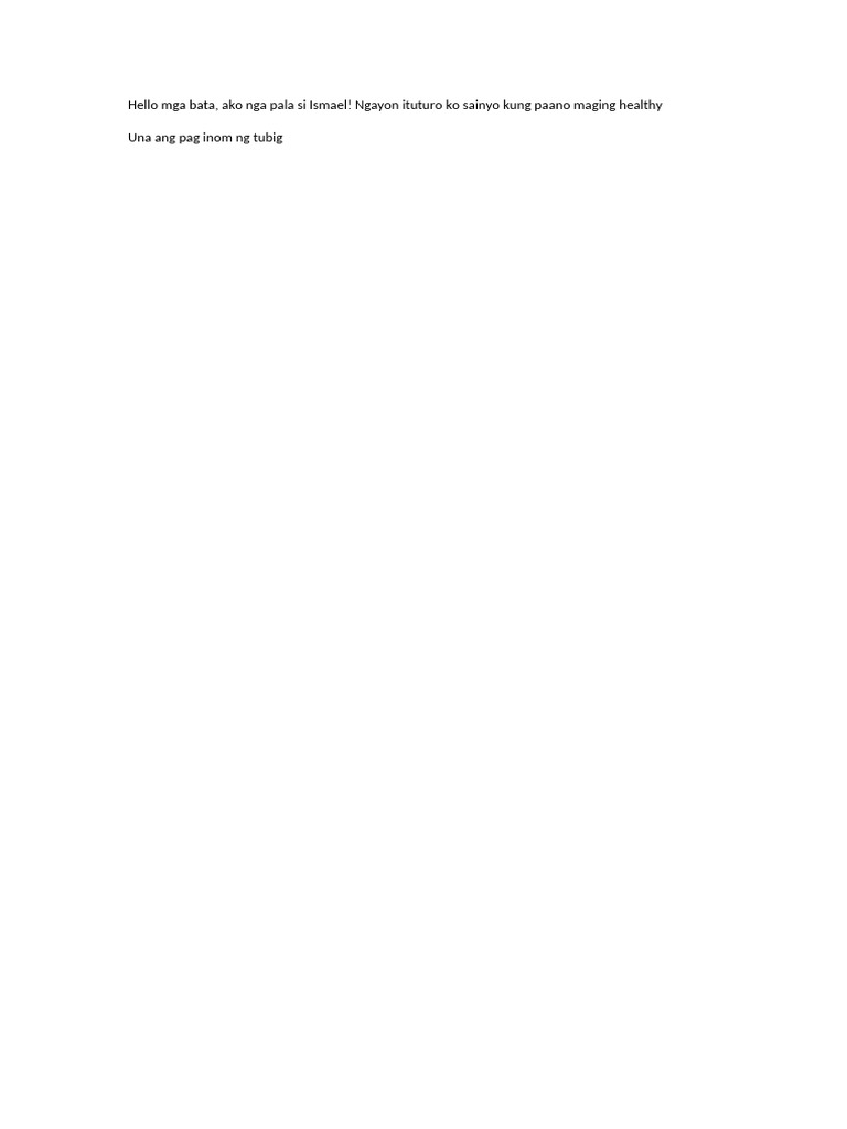 Hello Mga Bata | PDF