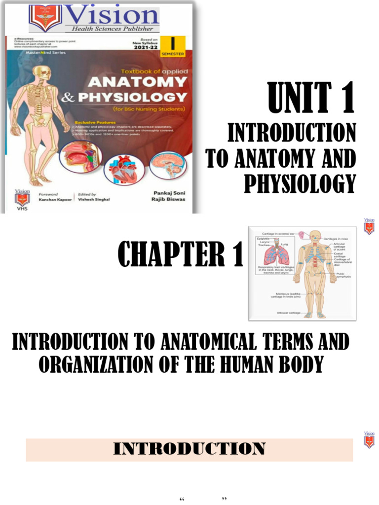 Anatomy and Physiology Unit 1 | PDF | Epithelium | Anatomical Terms Of ...