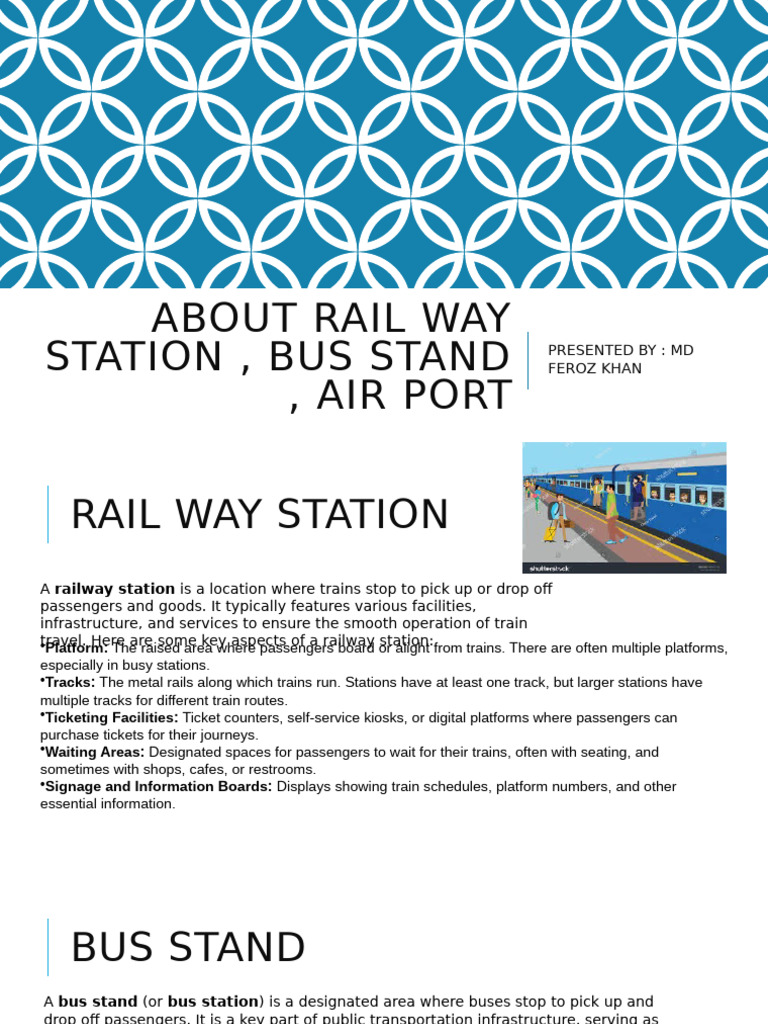 About Rail Way Station, Bus Stand | PDF | Airport | Train Station