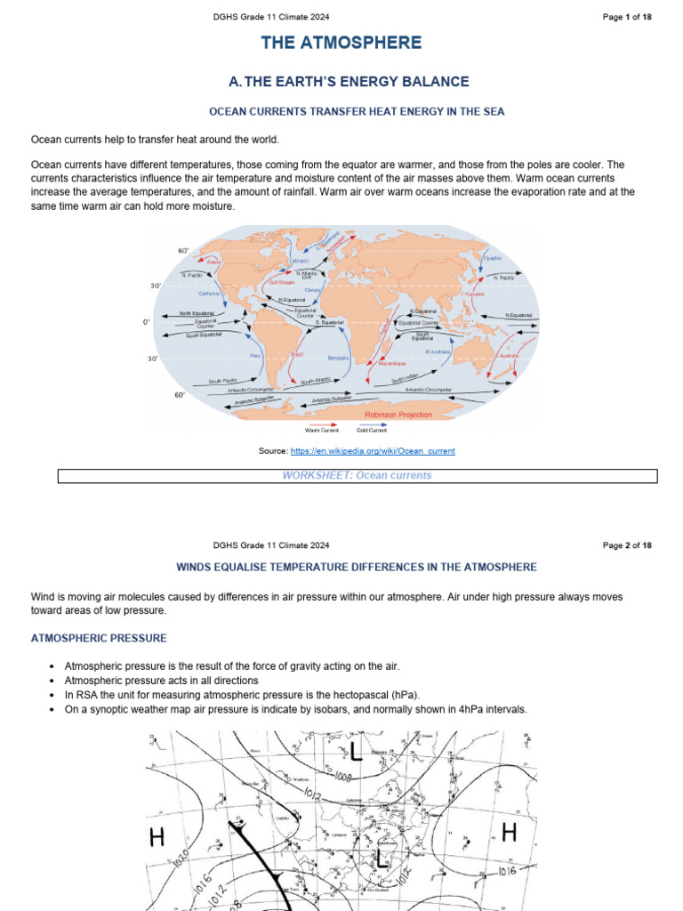 Understanding Global Air Circulation | PDF | Atmospheric Circulation ...